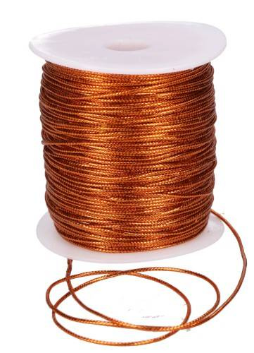 Sznurek metalizowany rudy / miedziany 100m | [133499] - sklepik Na Strychu