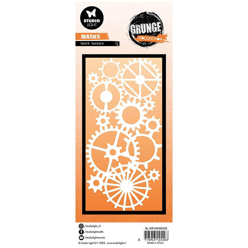 Maska - StudioLight - Gears texture trybiki | [145373] - sklepik Na Strychu
