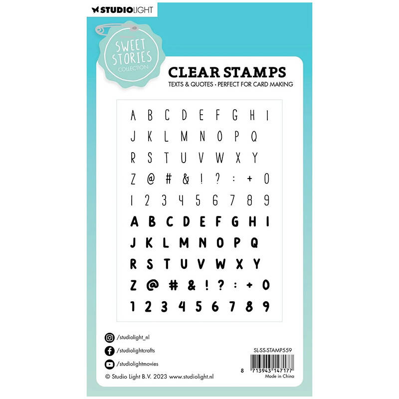 Stempel przezroczysty - StudioLight - Alphabet alfabet litery i cyfry ...